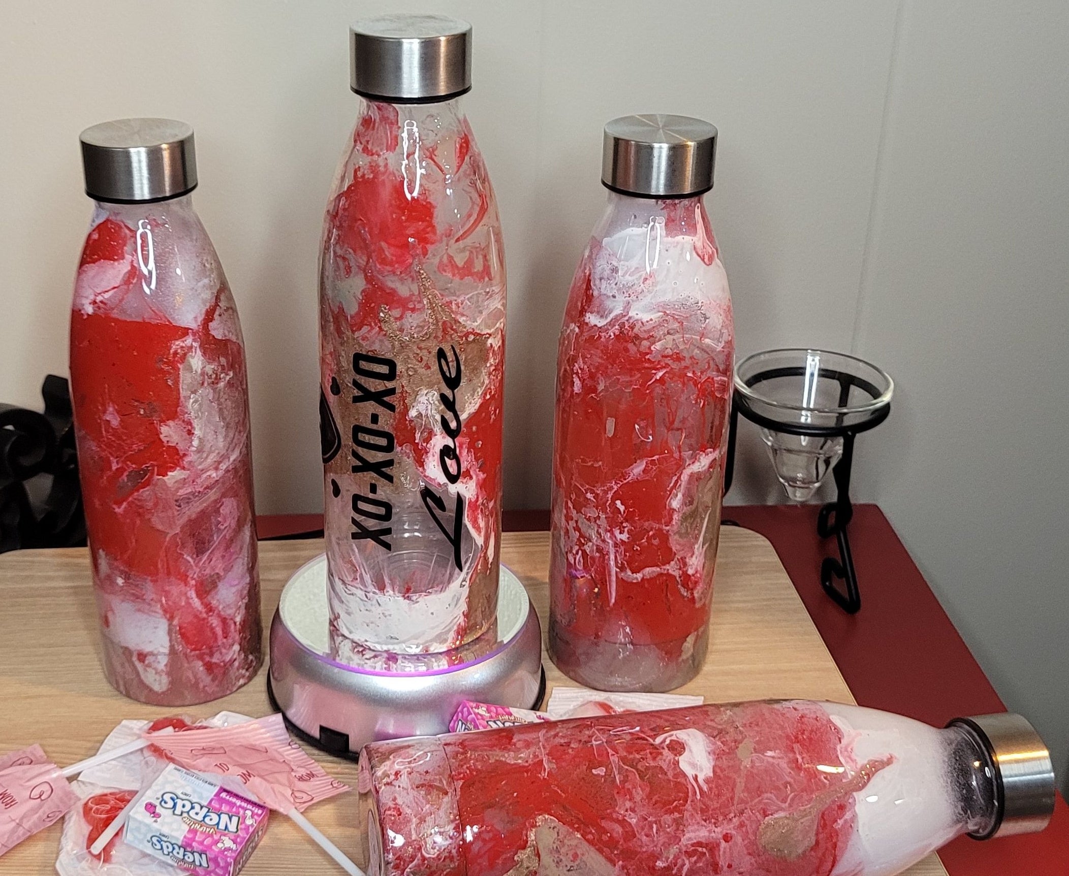 Custom Epoxy Water Bottle – ZebraRed Custom Design